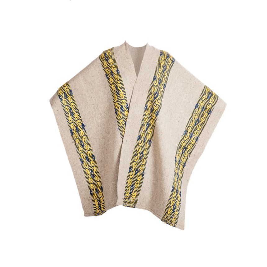 Ruana en algodón - Artesanías de Colombia