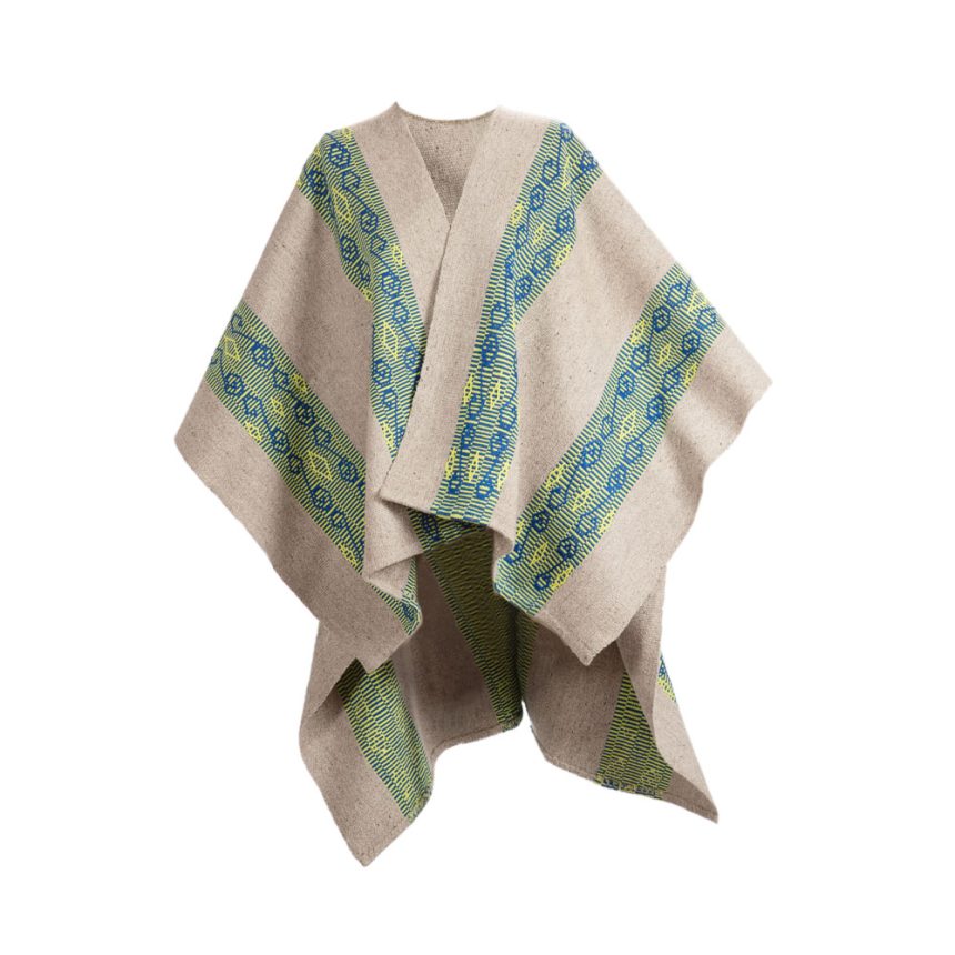 Ruana en algodón - Artesanías de Colombia