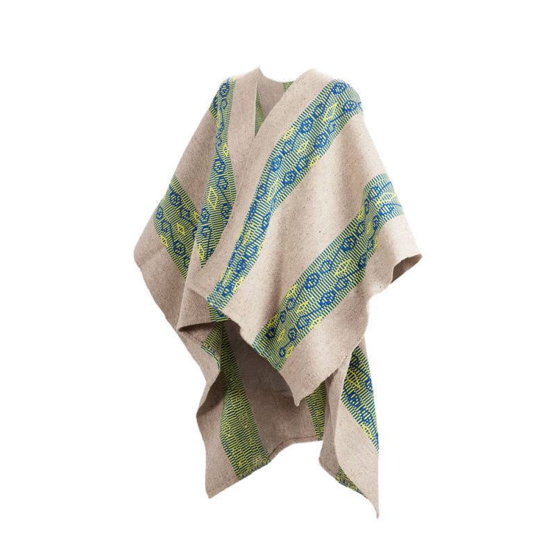 Ruana en algodón - Artesanías de Colombia
